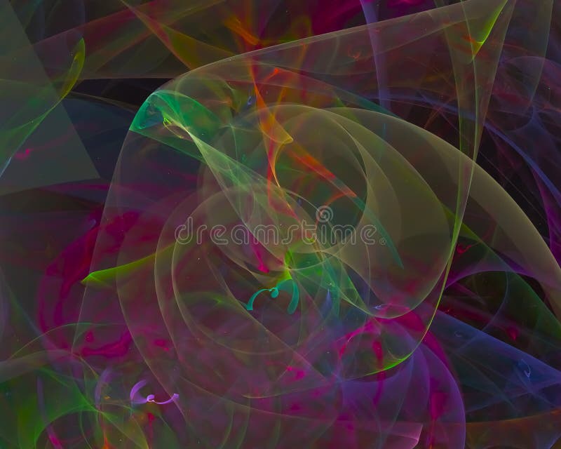 Fractal Digital Abstract, Beautiful Explosion Design Stock Illustration ...
