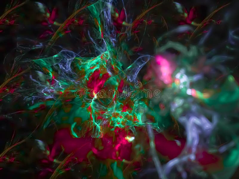 Dynamic Fractal Digital, Surreal Power Effect Mystery Pattern Future ...