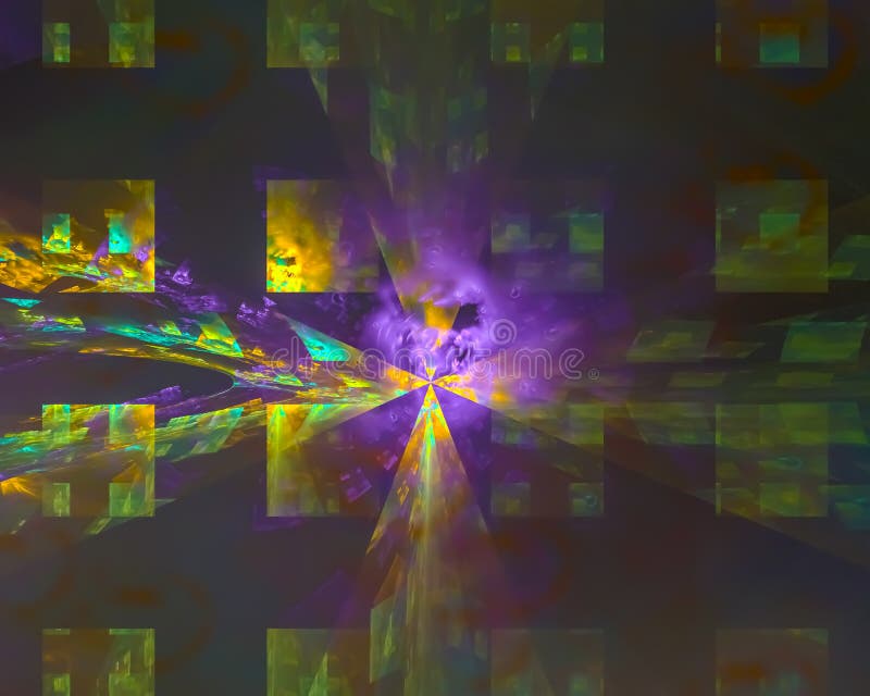 Fractal Digital Sparkle Effect Edge Unique Magic Pattern Dynamic Stock ...