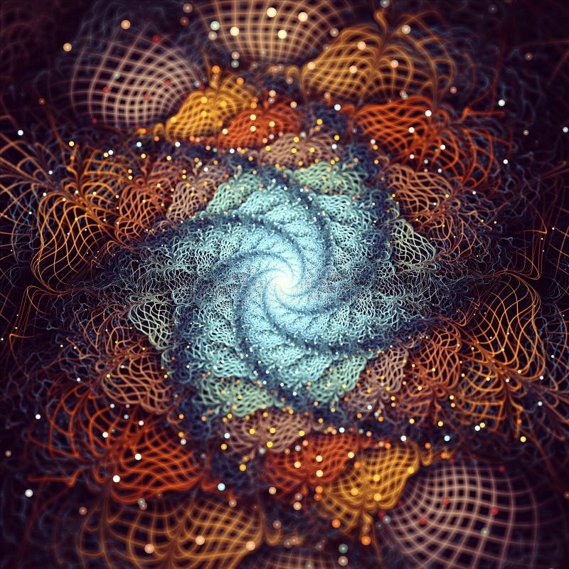 Fractal Phosphorescent Background Stock Image - Image of pixel, colors ...