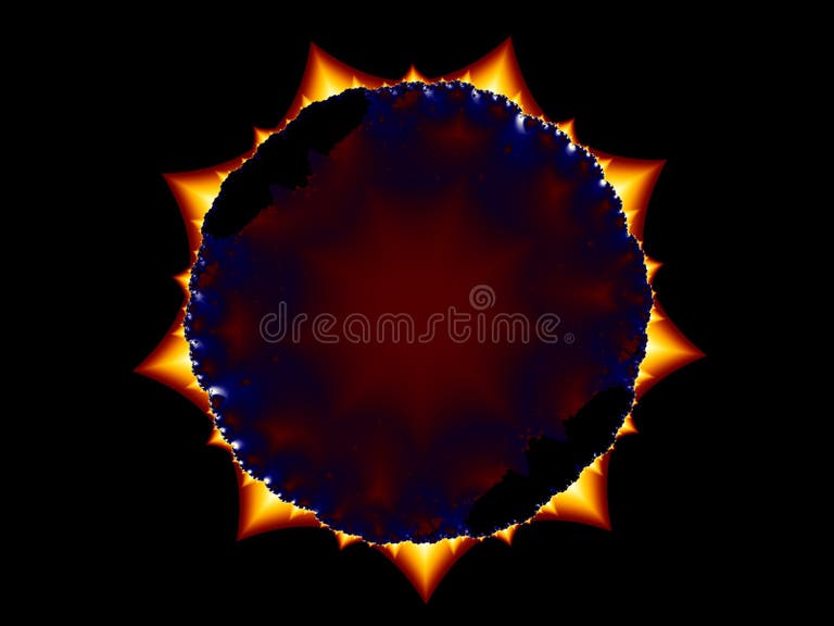 Fractal eclipse stock illustration. Illustration of softness - 2021489