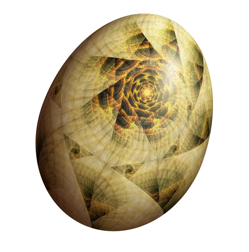 Fractal - Easter Egg stock illustration. Illustration of flower - 2582409