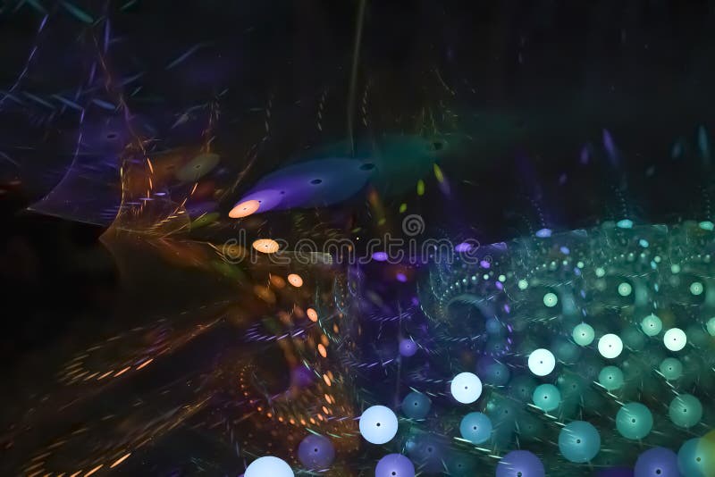 Unique Glowing Circle Patterns Stock Illustration - Illustration of ...