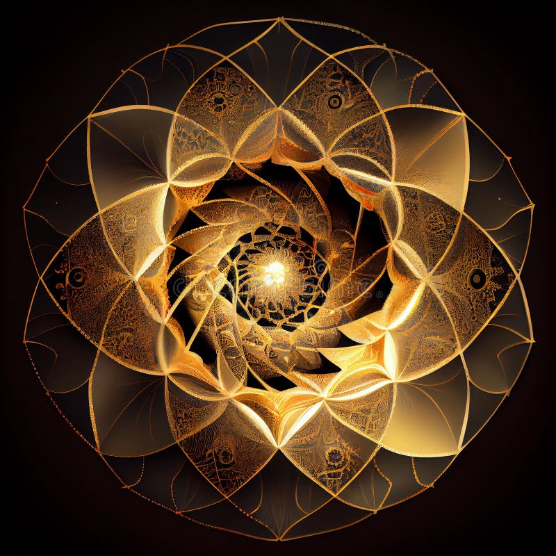Fibonacci Mandala Stock Illustrations – 371 Fibonacci Mandala Stock ...