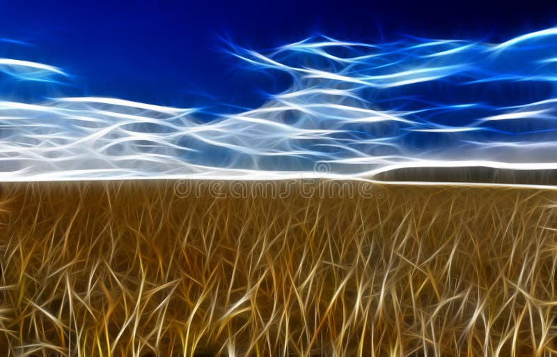 Fractal Field stock illustration. Illustration of plenteous - 5736941