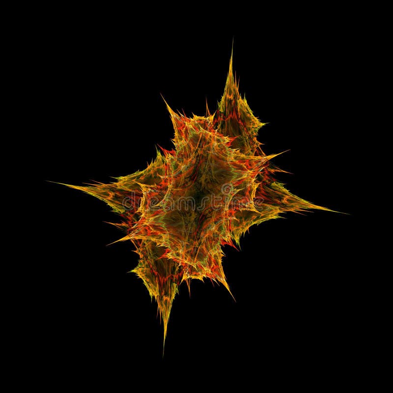 Scary Face - Fractal Generated Stock Illustration - Illustration of ...