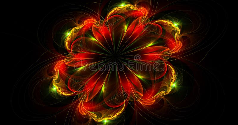 Fractal Flower. Fractal Image As Bacground with Flower. Creative ...