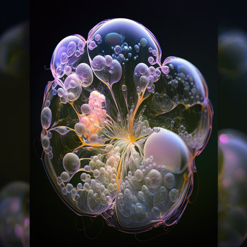 Fractal Forms Translucent Membranes Stock Illustration - Illustration ...