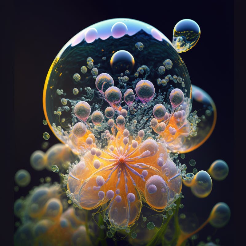 Fractal Forms Translucent Membranes Stock Illustration - Illustration ...