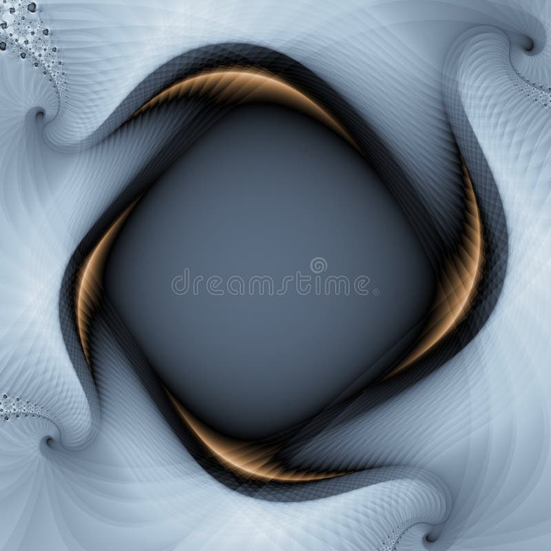 Fractal frame or border stock illustration. Illustration of subtle ...