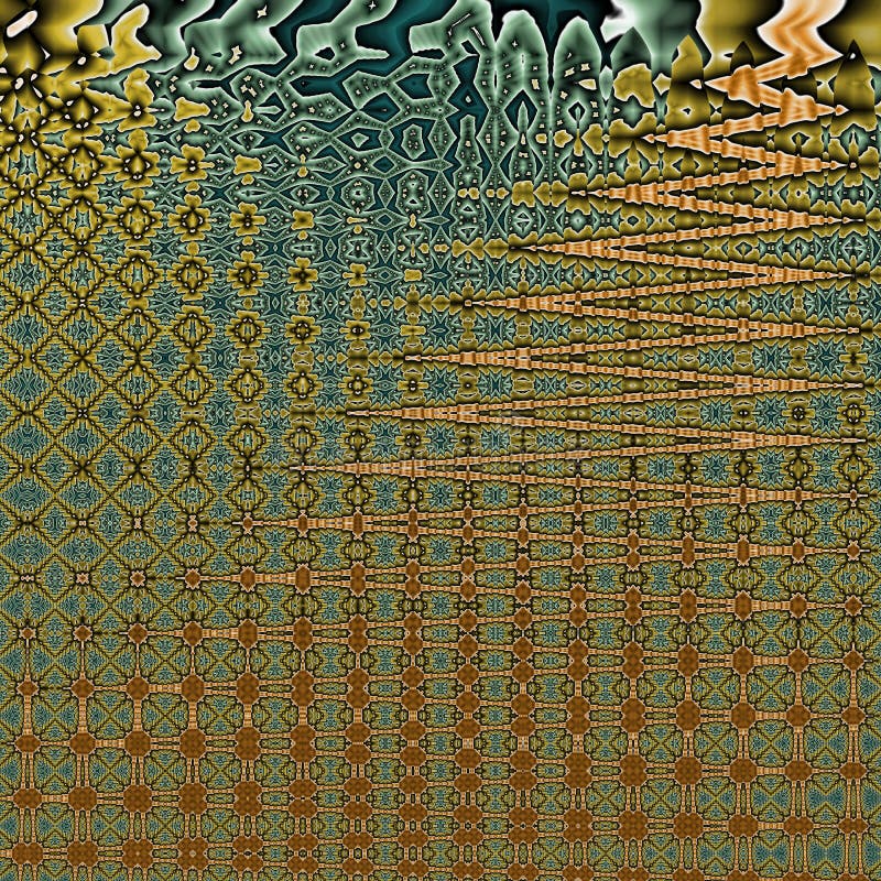 Abstract Fractal Pattern Transformation Stock Illustration ...