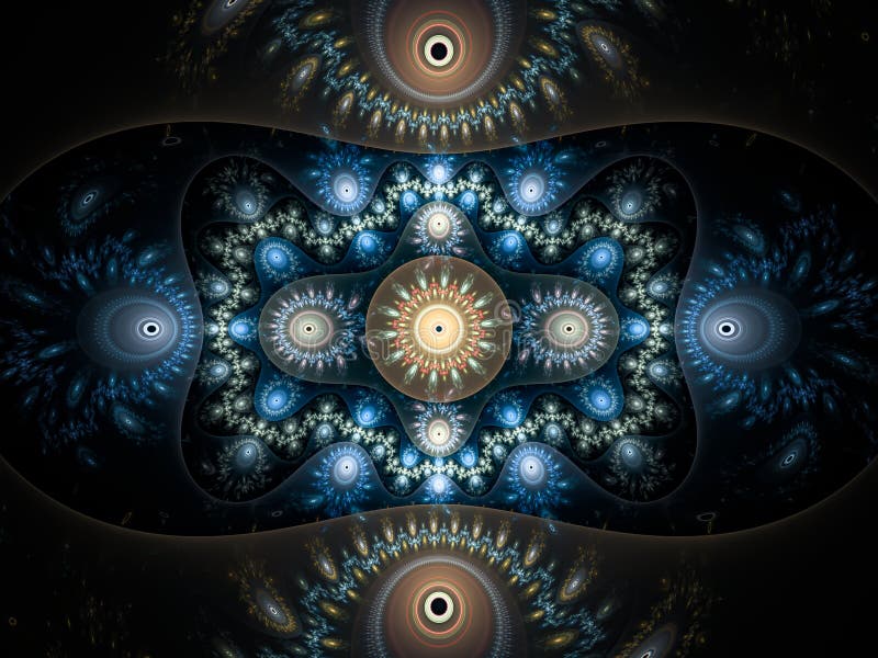 Fractal Geometry Pattern Stock Illustration Illustration Of Colorful