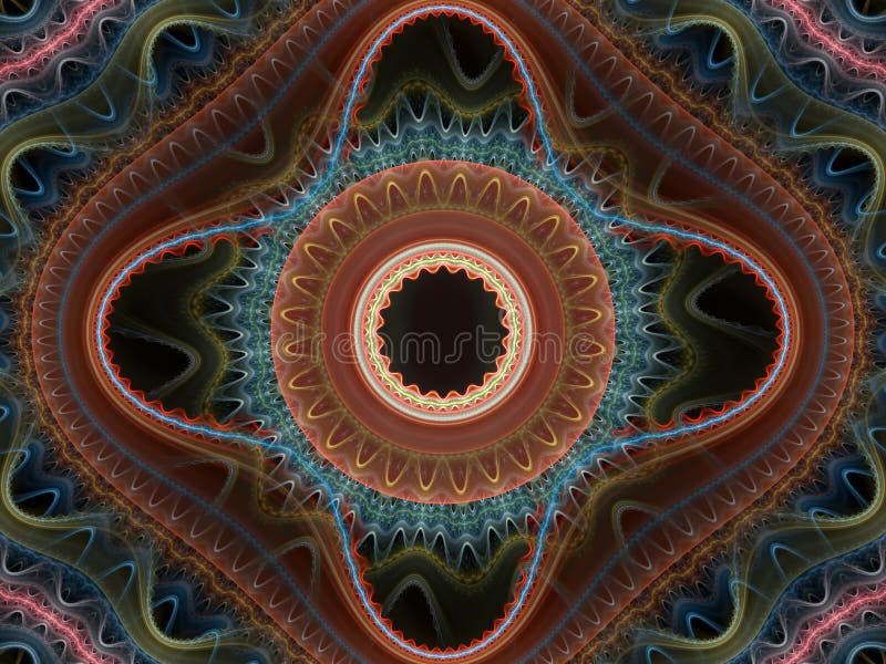 Fractal Geometry Pattern Stock Illustration Illustration Of Detailed