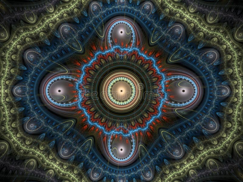 Fractal Geometry Pattern Stock Illustration Illustration Of