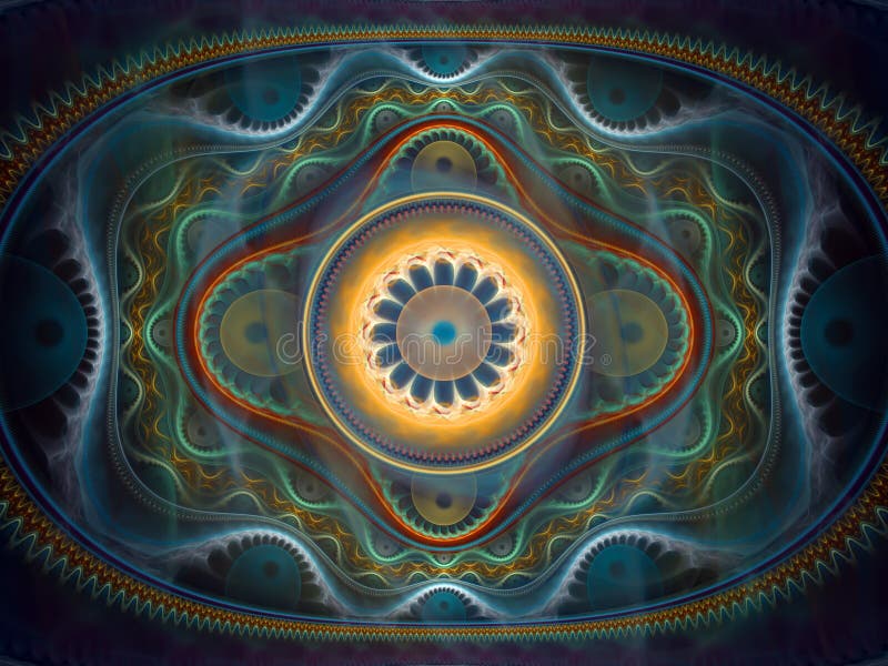 Fractal Geometry Pattern Stock Illustration Illustration Of Symmetry