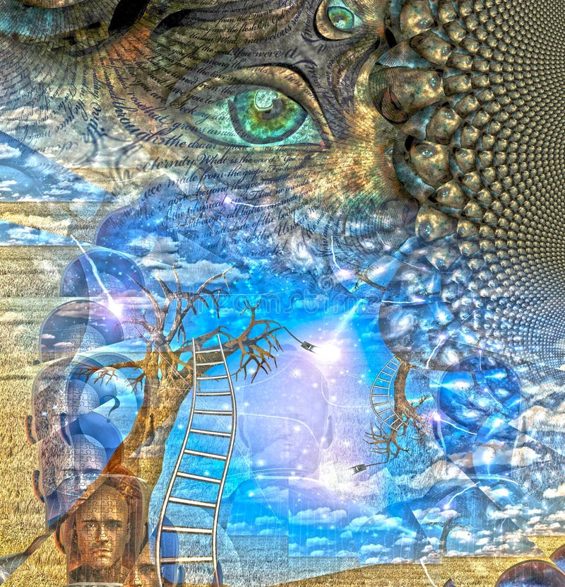 Dream Like Composition stock illustration. Illustration of action ...