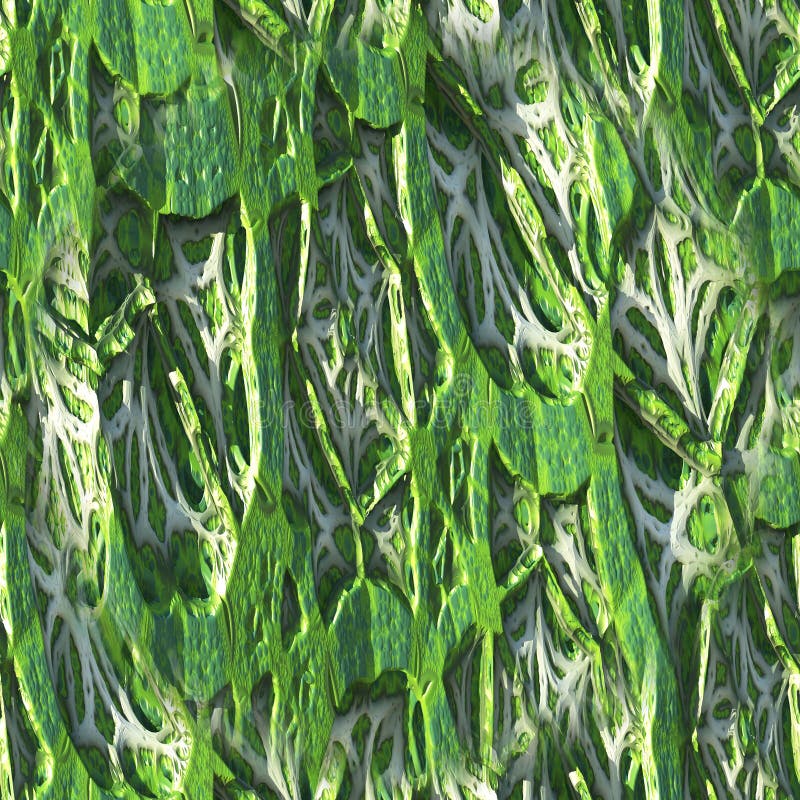Fractal Green Texture Seamless Pattern Stock Illustration ...