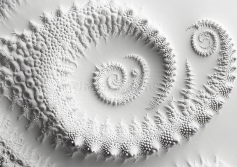 Fractal Illustration with Elegant Line Art Stock Image - Image of ...