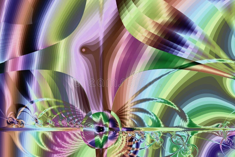 Fractal Image: Fancy Pattern. Stock Illustration - Illustration of ...