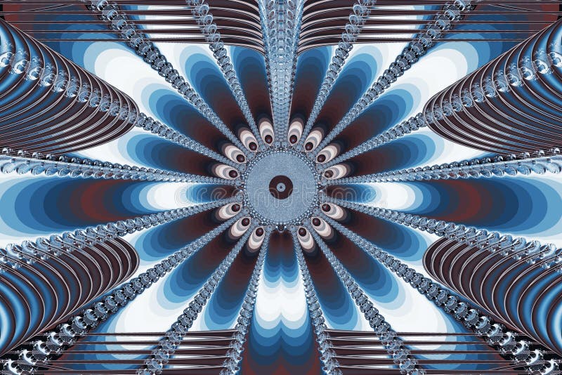 Fractal Image: Fancy Pattern. Stock Illustration - Illustration of ...