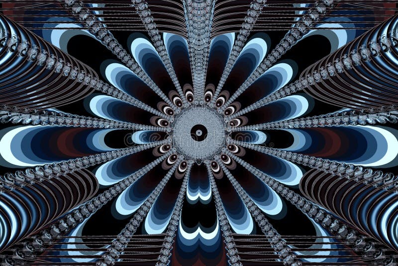 Fractal Image: Fancy Pattern. Stock Illustration - Illustration of ...