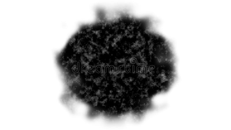 Mask Element with Black Ink Splatter, Horror Animation Stock Video ...