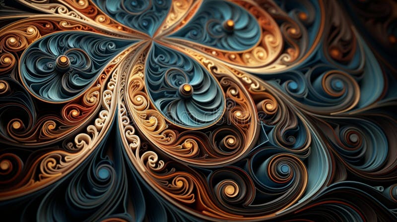A Fractal-inspired Geometric Artwork with Intricate Patterns and ...