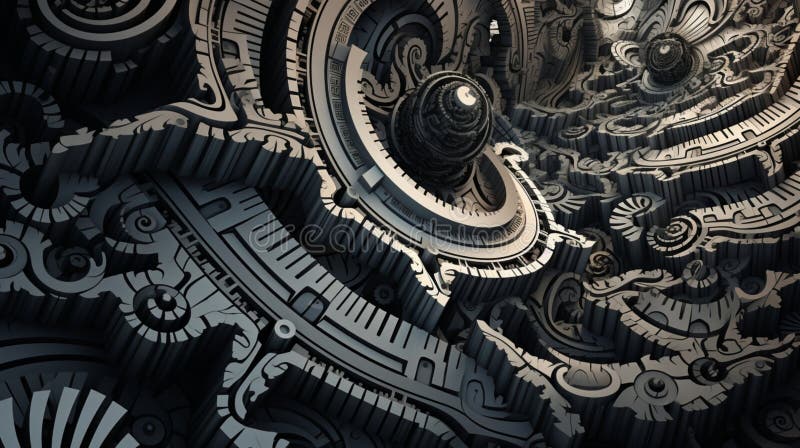 A Fractal-inspired Geometric Artwork with Intricate Patterns and ...