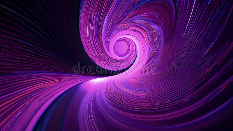 Fractal with Interlocking Purple and Pink Spirals, Creating a Hypnotic ...