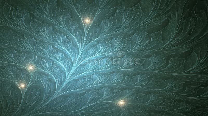 Fractal Jade Pattern Displaying Intricate Leaf-Like Structures ...