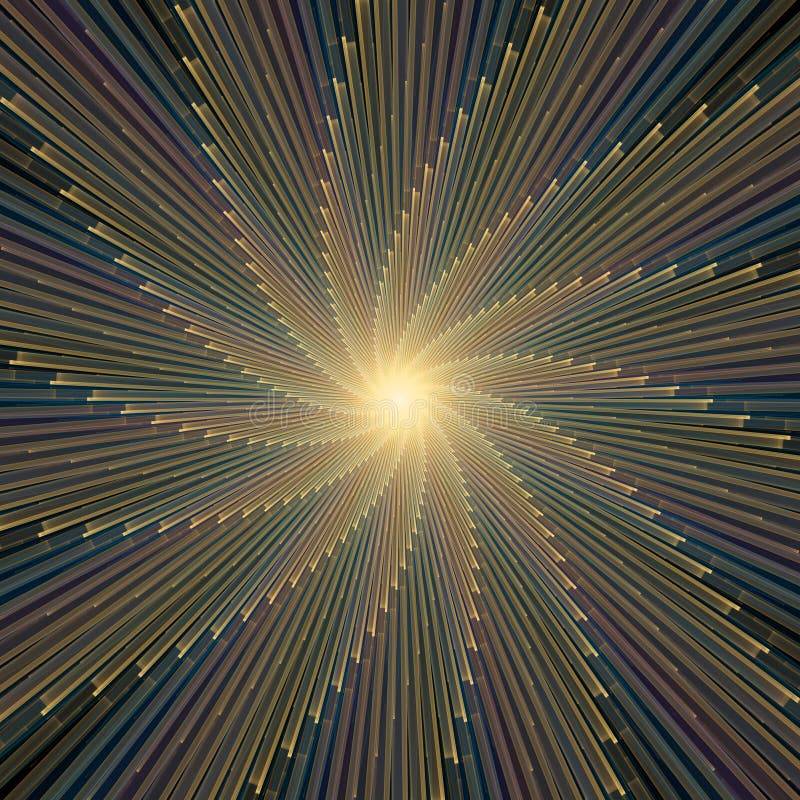 Fractal Line Burst stock illustration. Illustration of element - 253610288