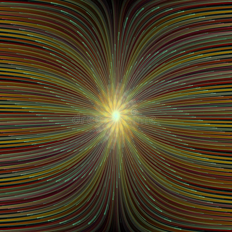 Fractal Line Burst stock illustration. Illustration of vortex - 254649509