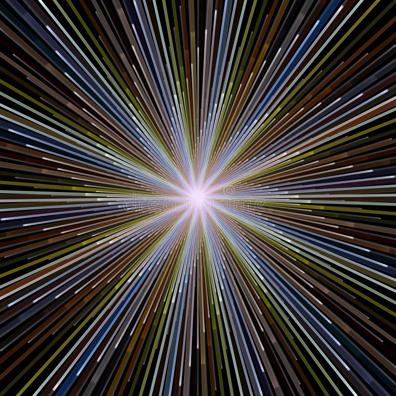 Fractal Line Burst stock illustration. Illustration of color - 258529871