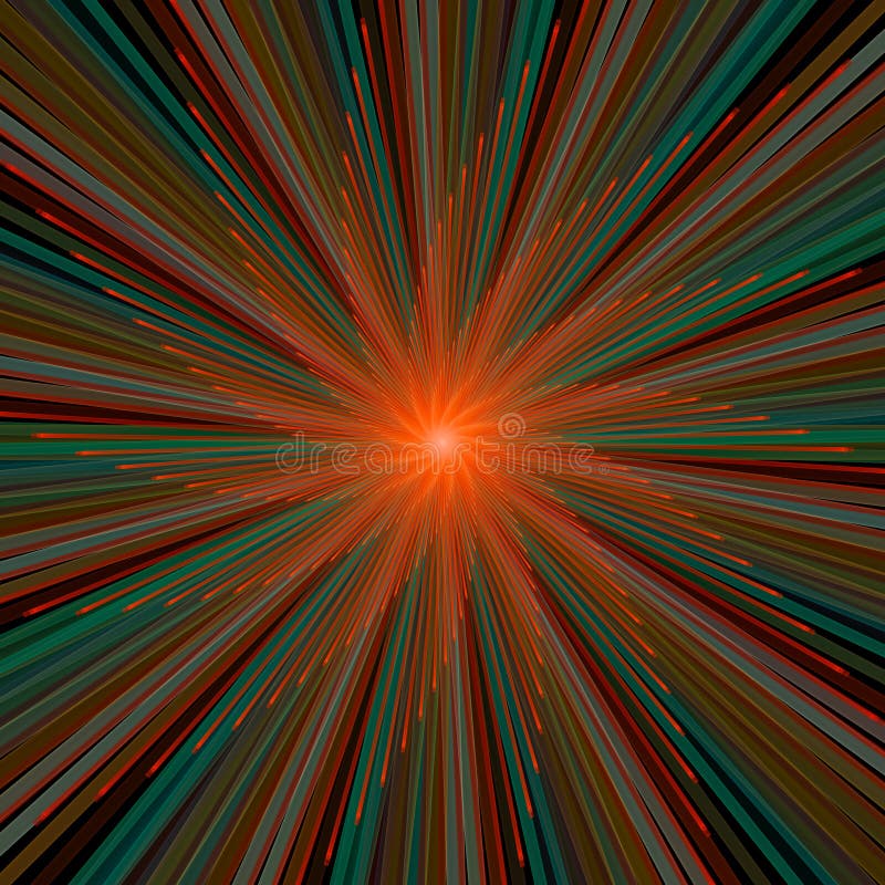 Fractal Line Burst stock illustration. Illustration of pattern - 259596206