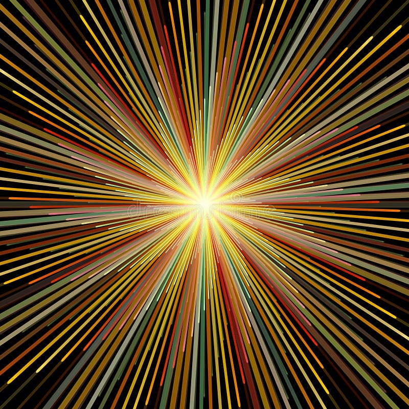 Fractal Line Burst stock illustration. Illustration of detail - 259596224