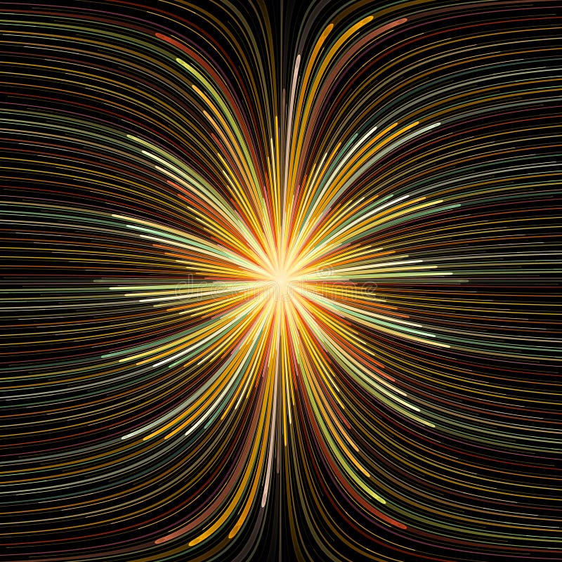 Fractal Line Burst stock illustration. Illustration of abstract - 259596251