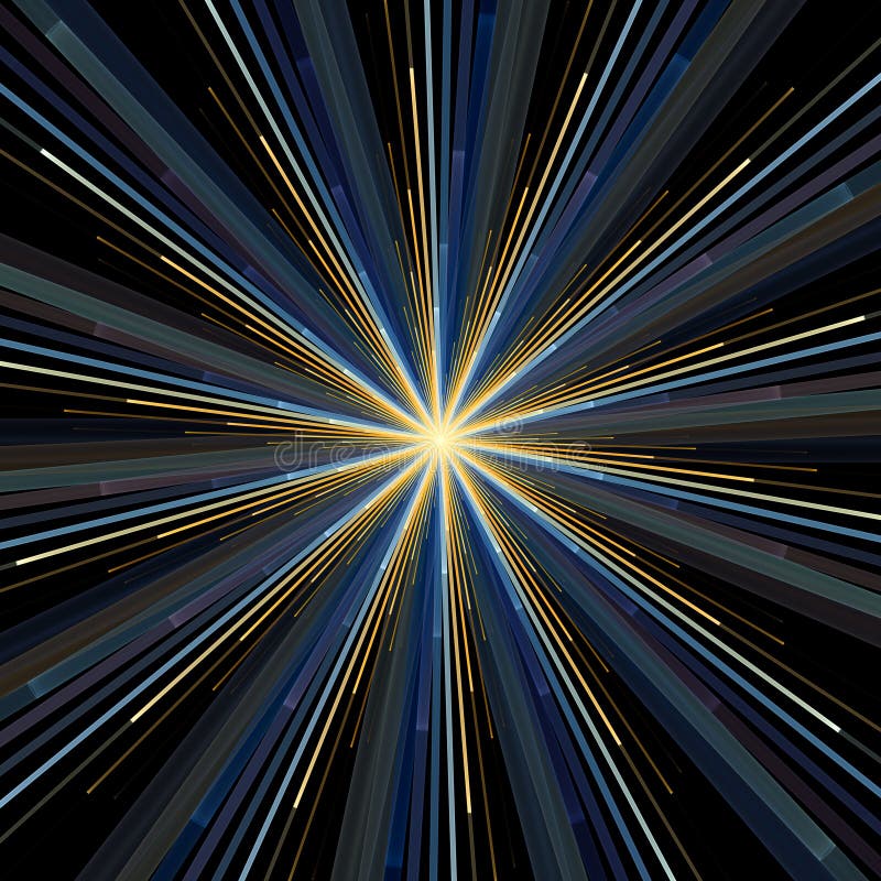 Fractal Line Burst stock illustration. Illustration of burst - 260650098