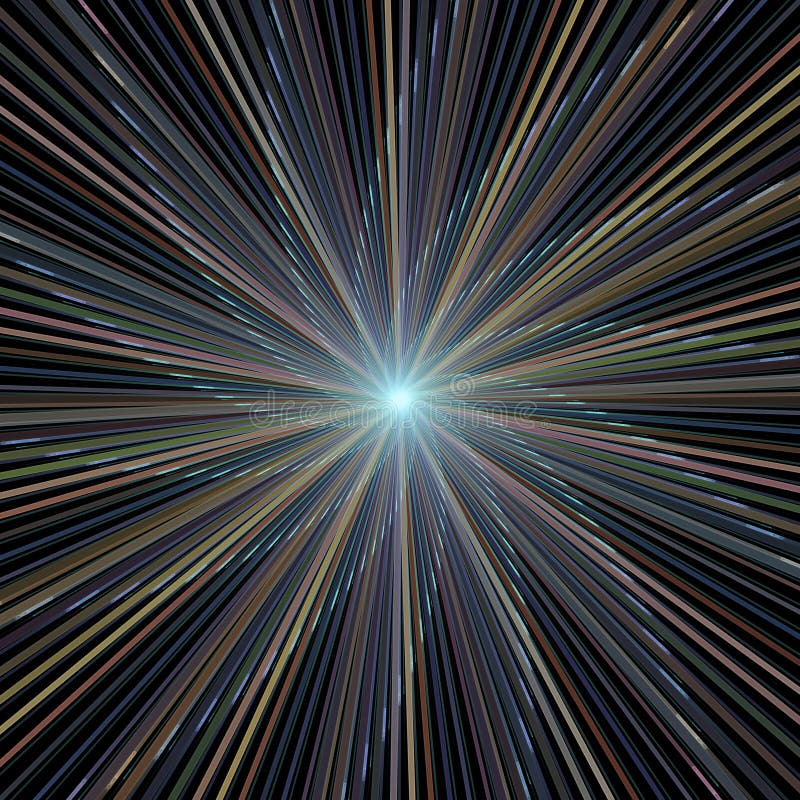 Fractal Line Burst stock illustration. Illustration of illuminate ...