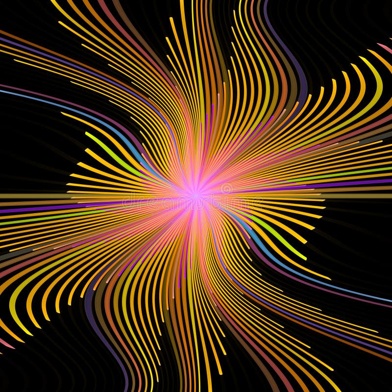 Fractal Line Burst stock illustration. Illustration of burst - 261848436