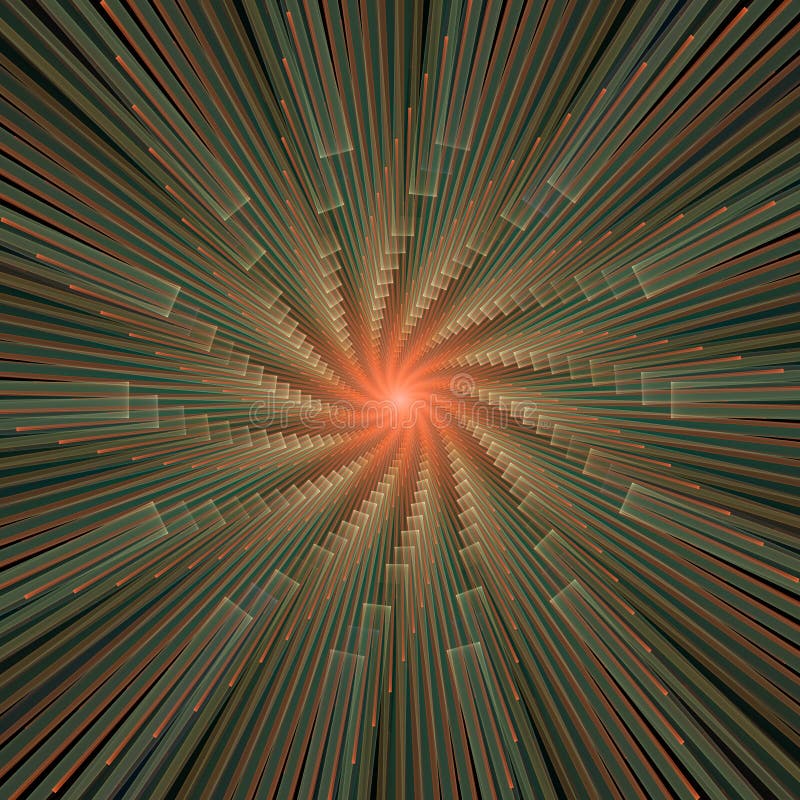 Fractal Line Burst stock illustration. Illustration of colored - 262512684