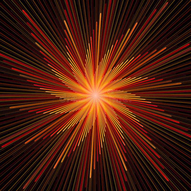Fractal Line Burst stock illustration. Illustration of abstract - 264780689