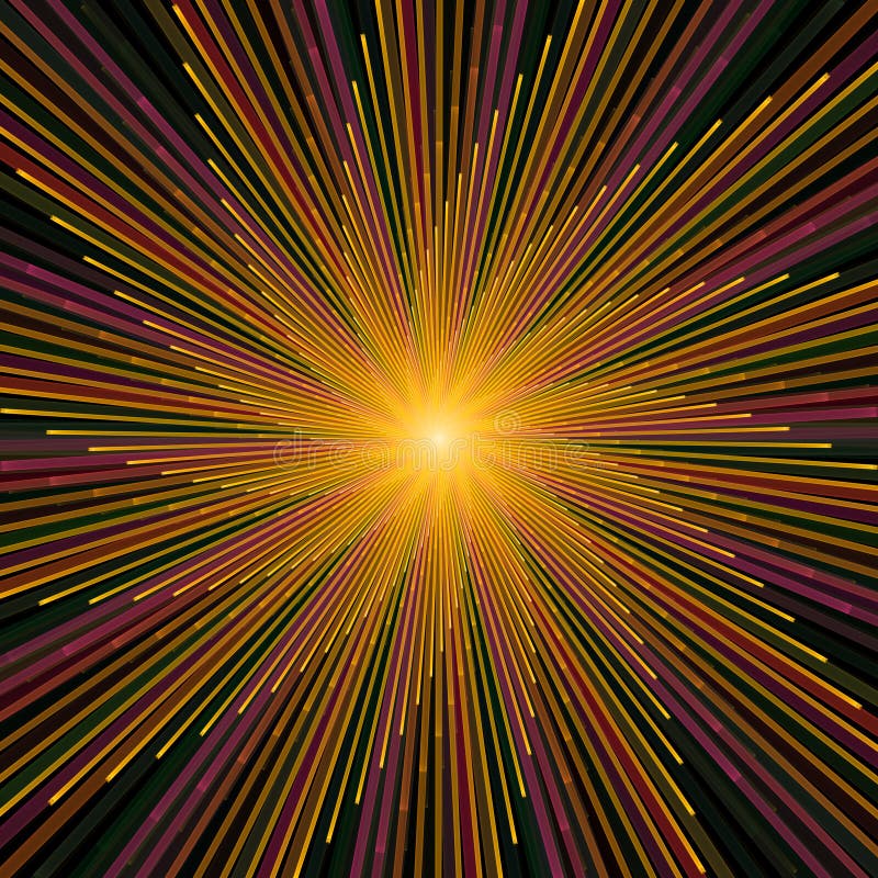 Fractal Line Burst stock illustration. Illustration of background ...