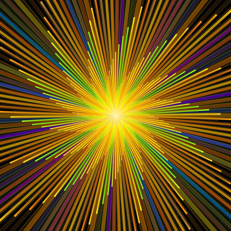 Fractal Line Burst stock illustration. Illustration of element - 265783061