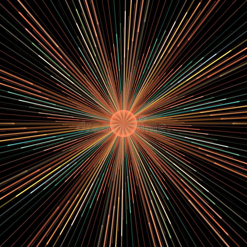 Fractal Line Burst stock photo. Image of abstract, geometry - 267167478