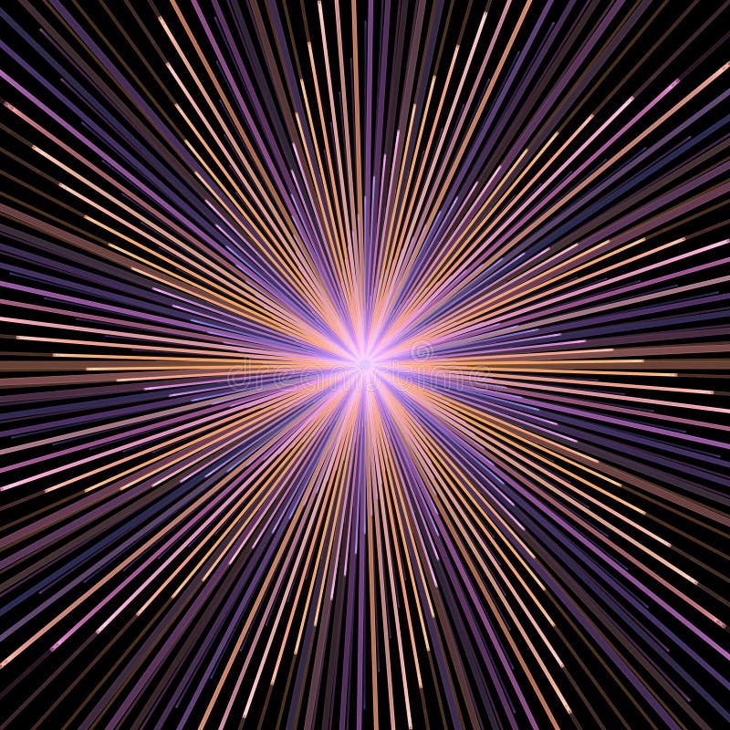 Fractal Line Burst stock illustration. Illustration of abstract - 267167483