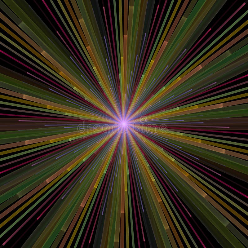 Fractal Line Burst stock illustration. Illustration of illuminate ...