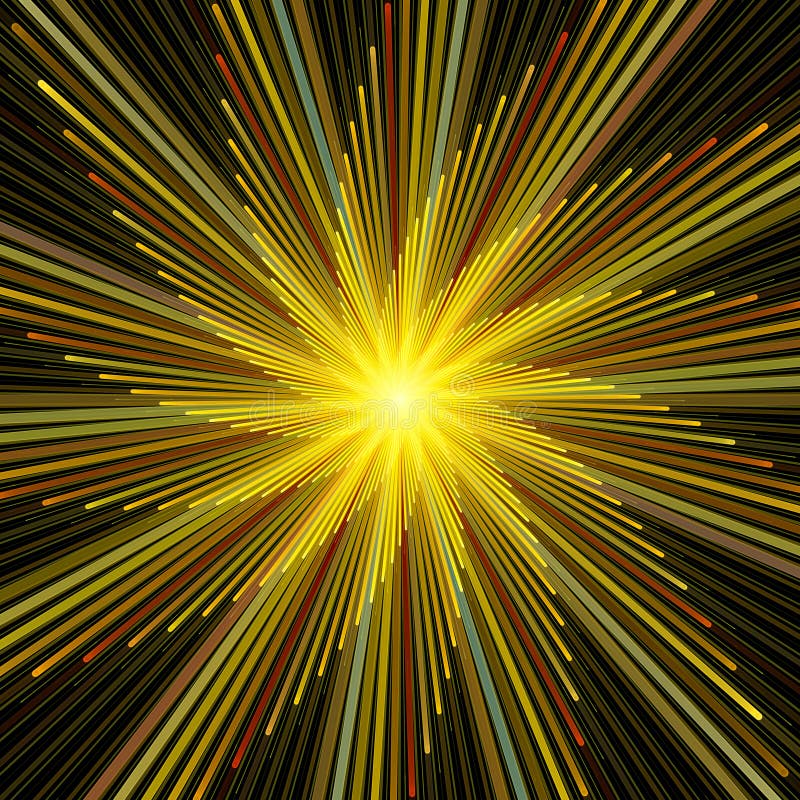 Fractal Line Burst stock illustration. Illustration of center - 271064124