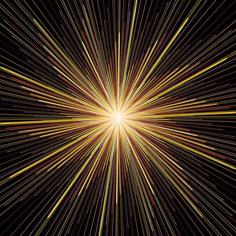 Fractal Line Burst stock illustration. Illustration of line - 271064212