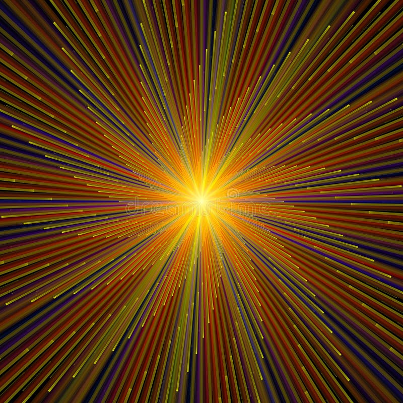 Fractal Line Burst stock illustration. Illustration of rendering ...