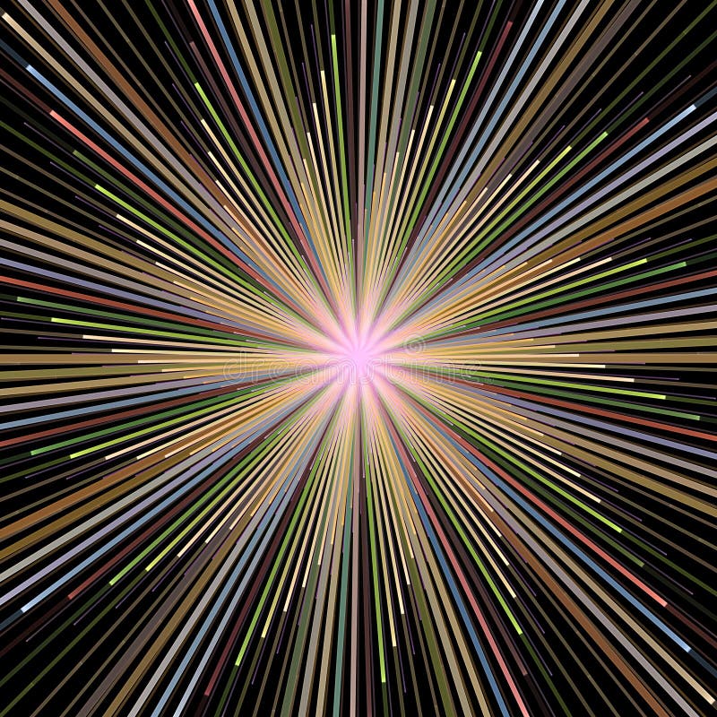 Fractal Line Burst stock illustration. Illustration of series - 272552339